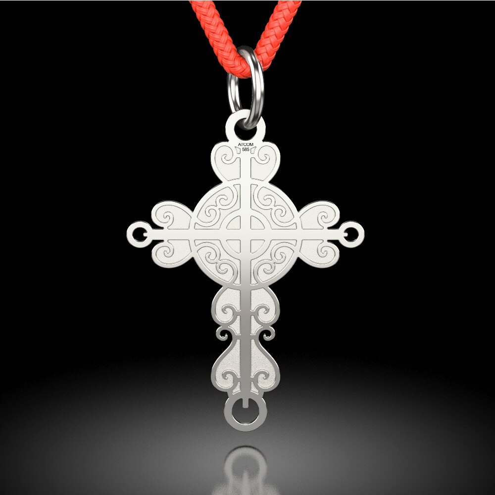 Pandantiv din argint cu snur model Cruce crestina - eMAG.ro