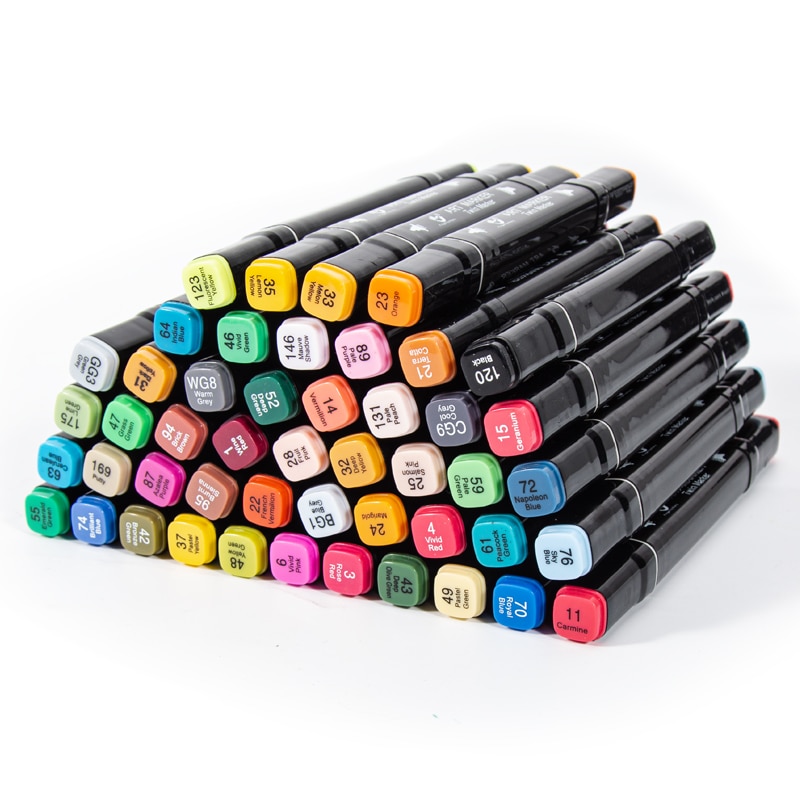 Set 48 Carioci Profesionale pentru Copii, Markere Multicolore cu ...