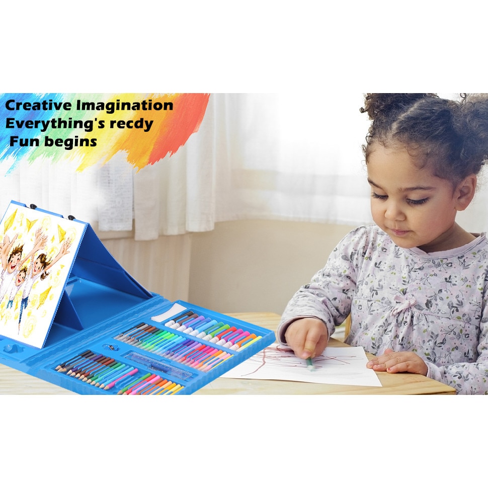 Set Complet de Pictura si Desen cu 208 Piese - Carioci, Creioane ...