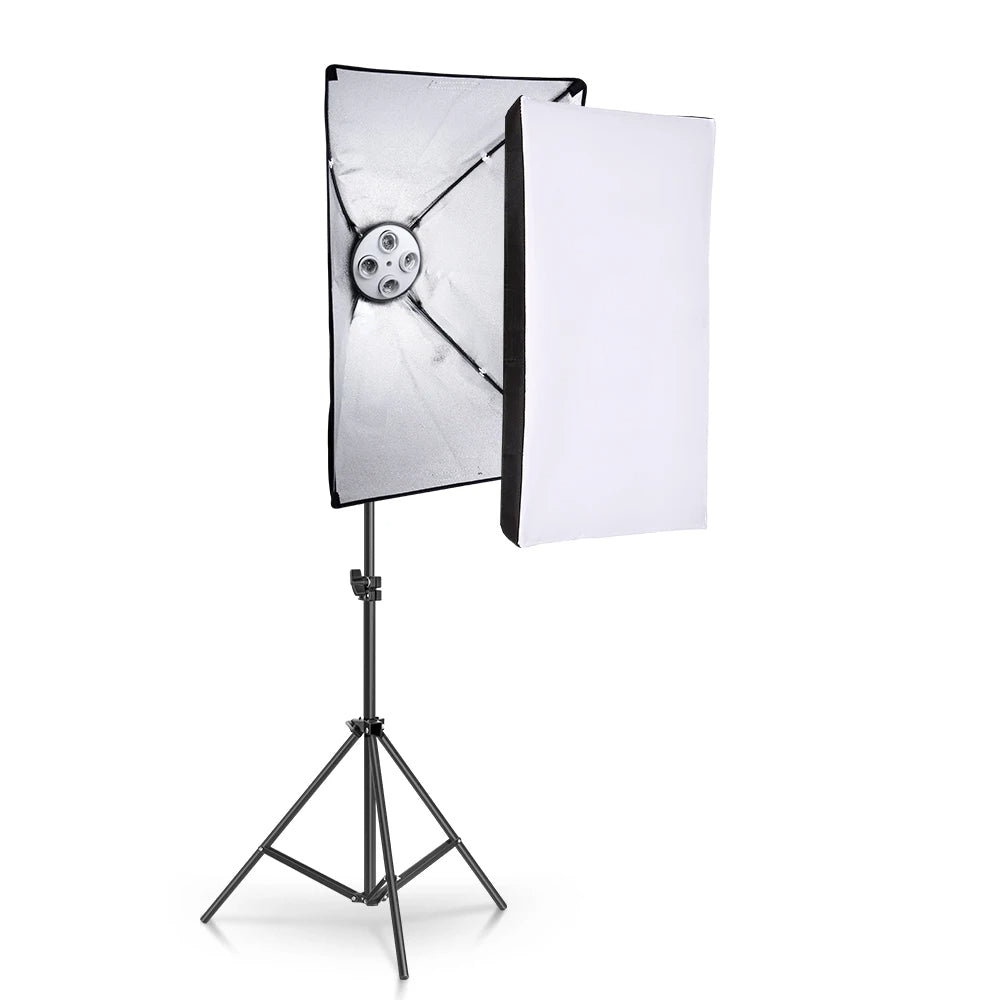 Softbox lámpa, téglalap, 50x70 cm, fekete - eMAG.hu