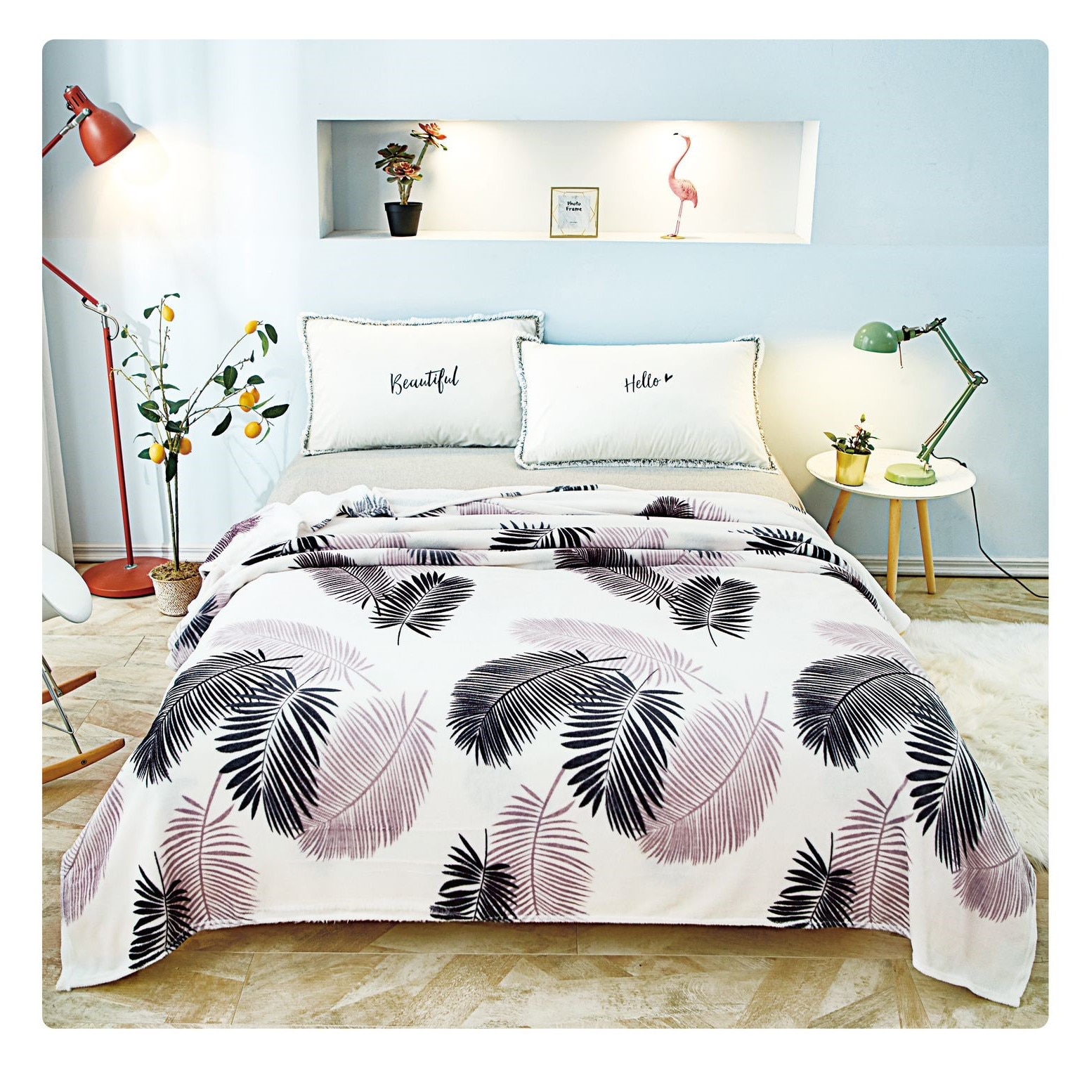 Patura Cocolino Cu Blanita, 200x230, Alb Cu Pene, PCB36 - eMAG.ro