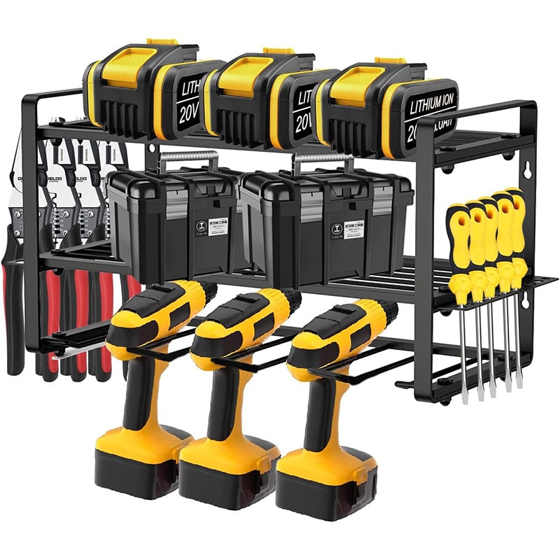 Organizator scule, Otel, Pentru perete,42x20x24cm, Negru - eMAG.ro