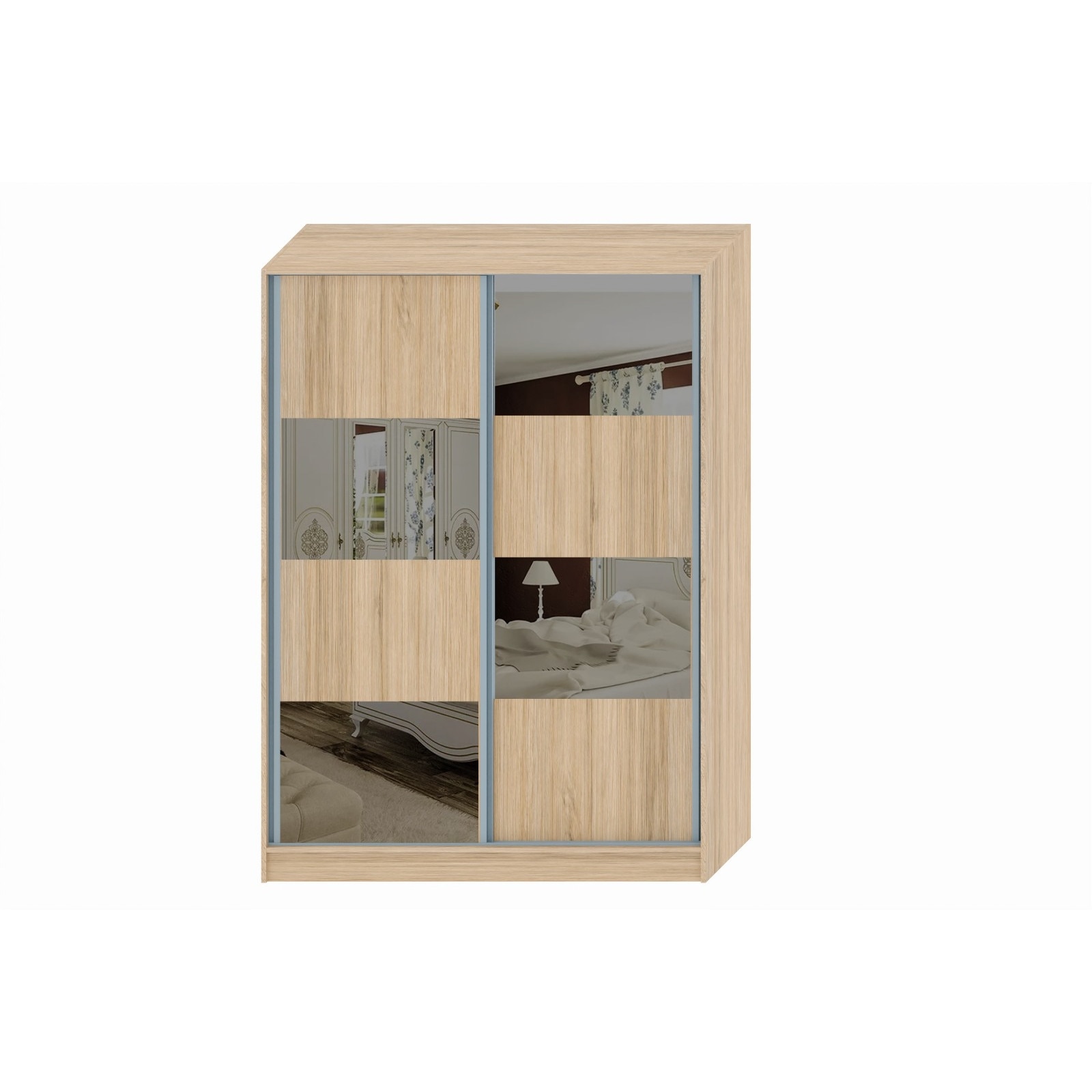 Dulap Domino, culoare sonoma, 146x60x203 cm - eMAG.ro