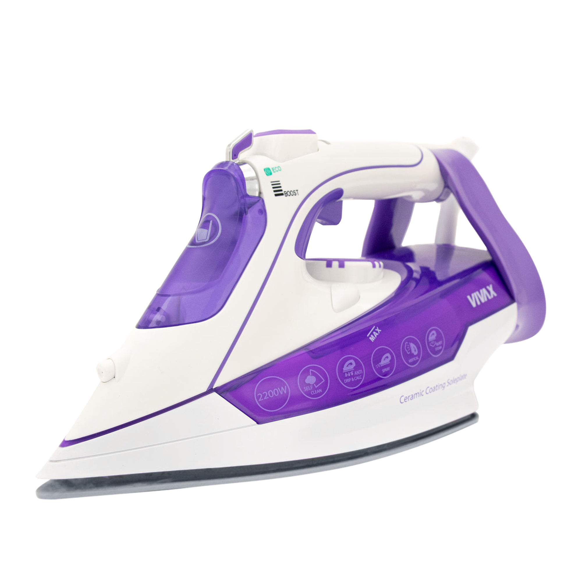 Fier de calcat, VIVAX IR-2202CP, putere 2200 W, talpa ceramica ...