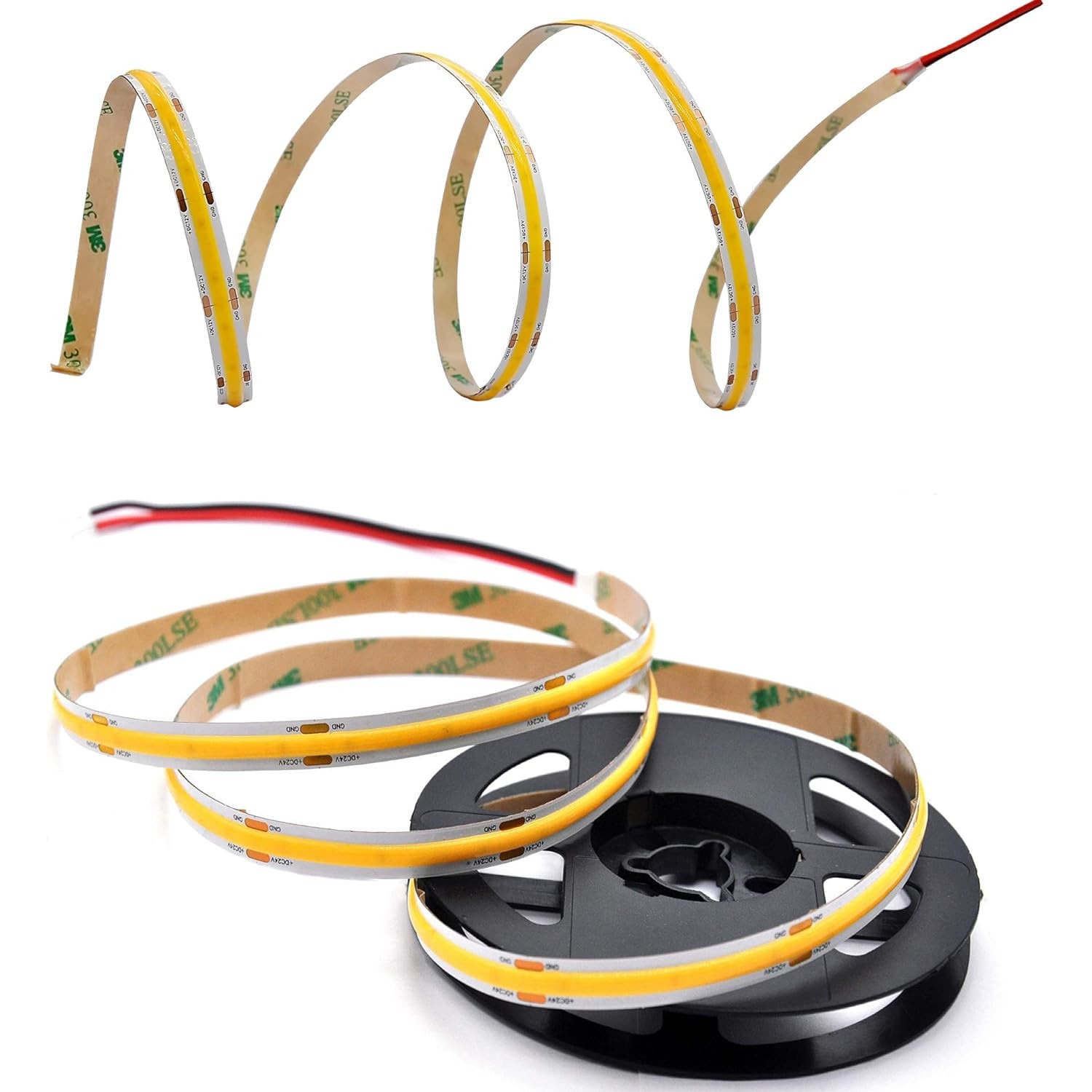 COB Slim 12V-os led fénycsík, természetes fény, 4000K, 10 méter - eMAG.hu