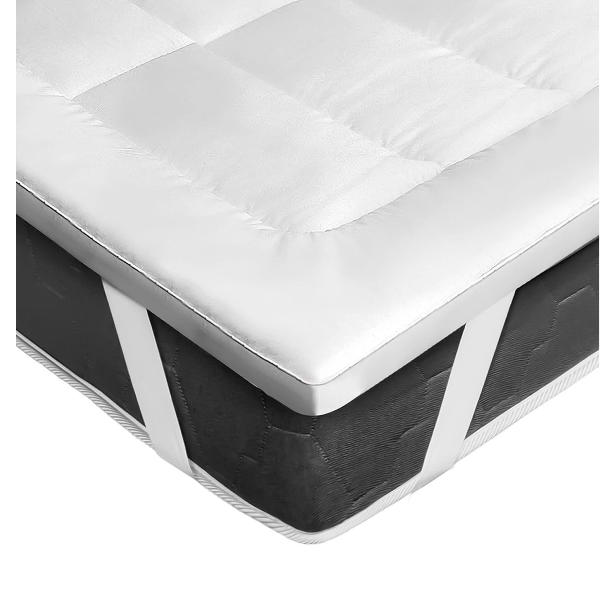 Topper saltea microfibra, Hipoalergenica, 140x200x5 cm - eMAG.ro