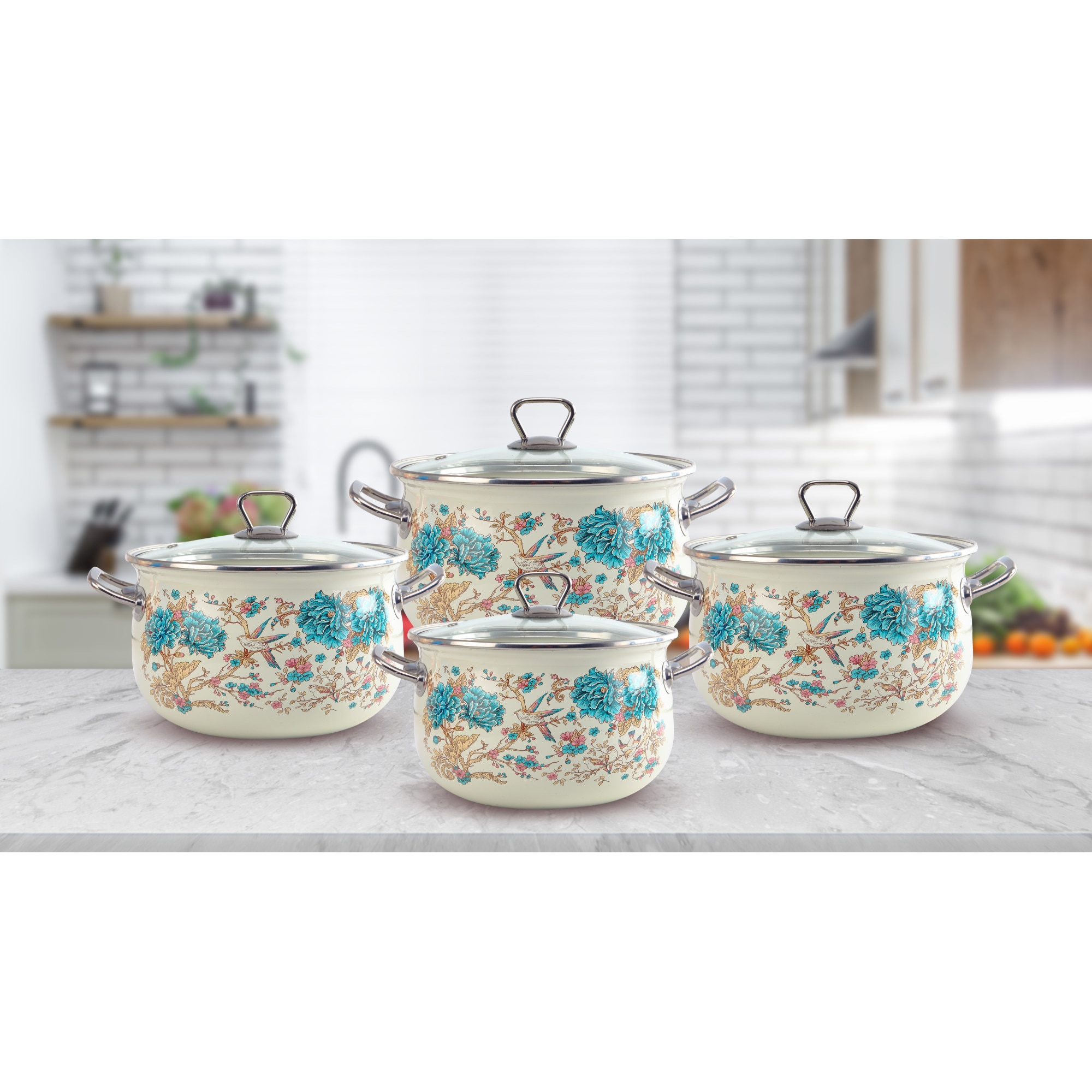 Set Oale Emailate 8 Piese, Premium, Brand Daphne Design - eMAG.ro