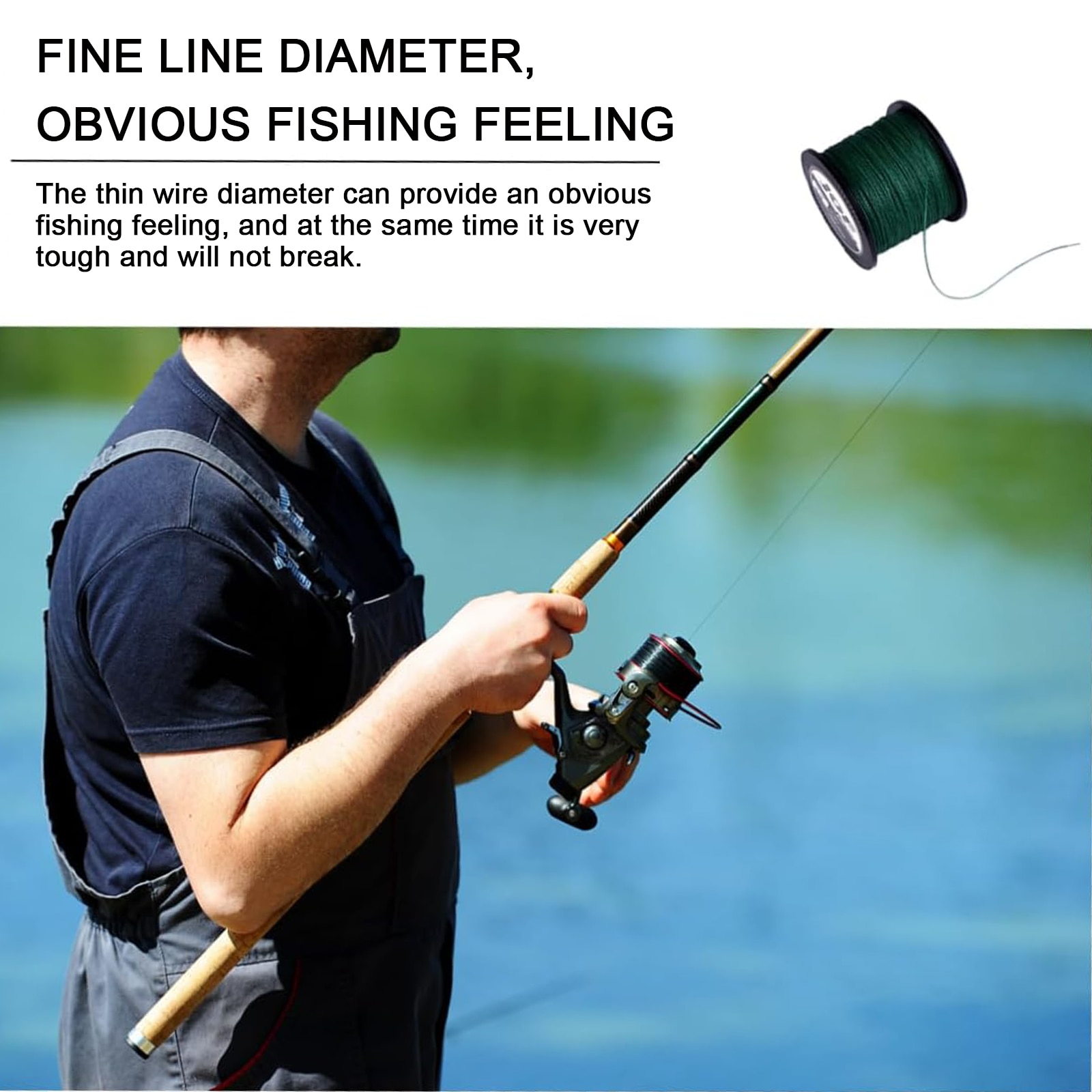 Fir textil impletit in 4 fire, NOUDWELL, 300m, 8.3KG, diametru 0.16mm ...