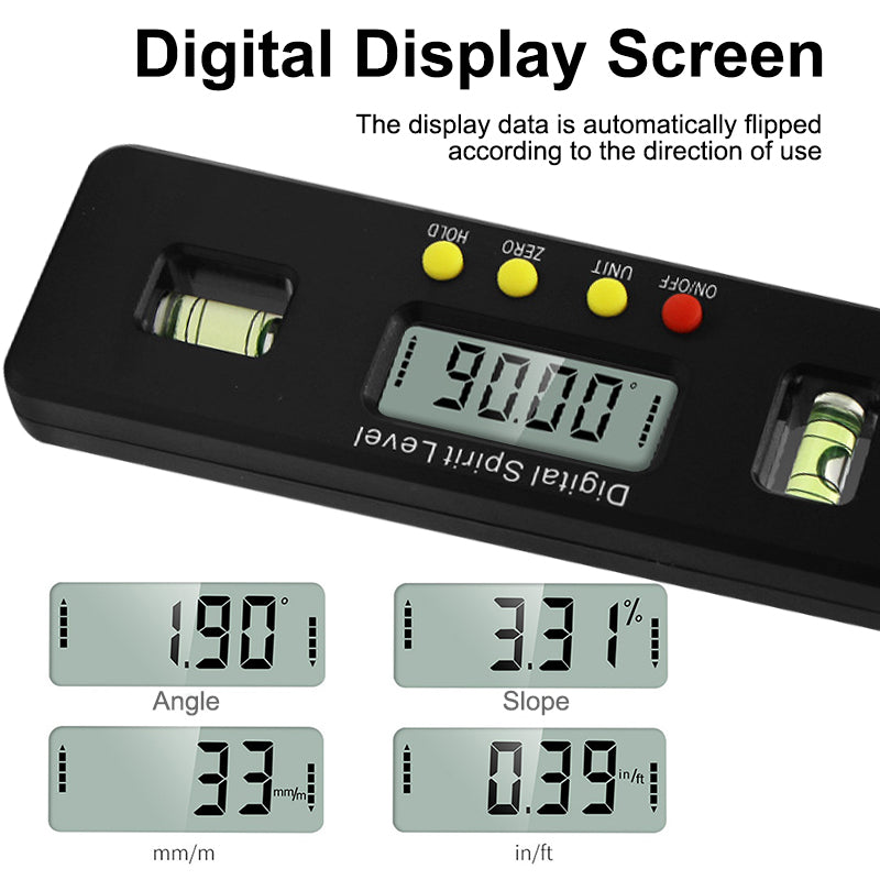 Nivela digitala cu afisaj LCD, JESWO, ABS, 15cm, Negru - eMAG.ro