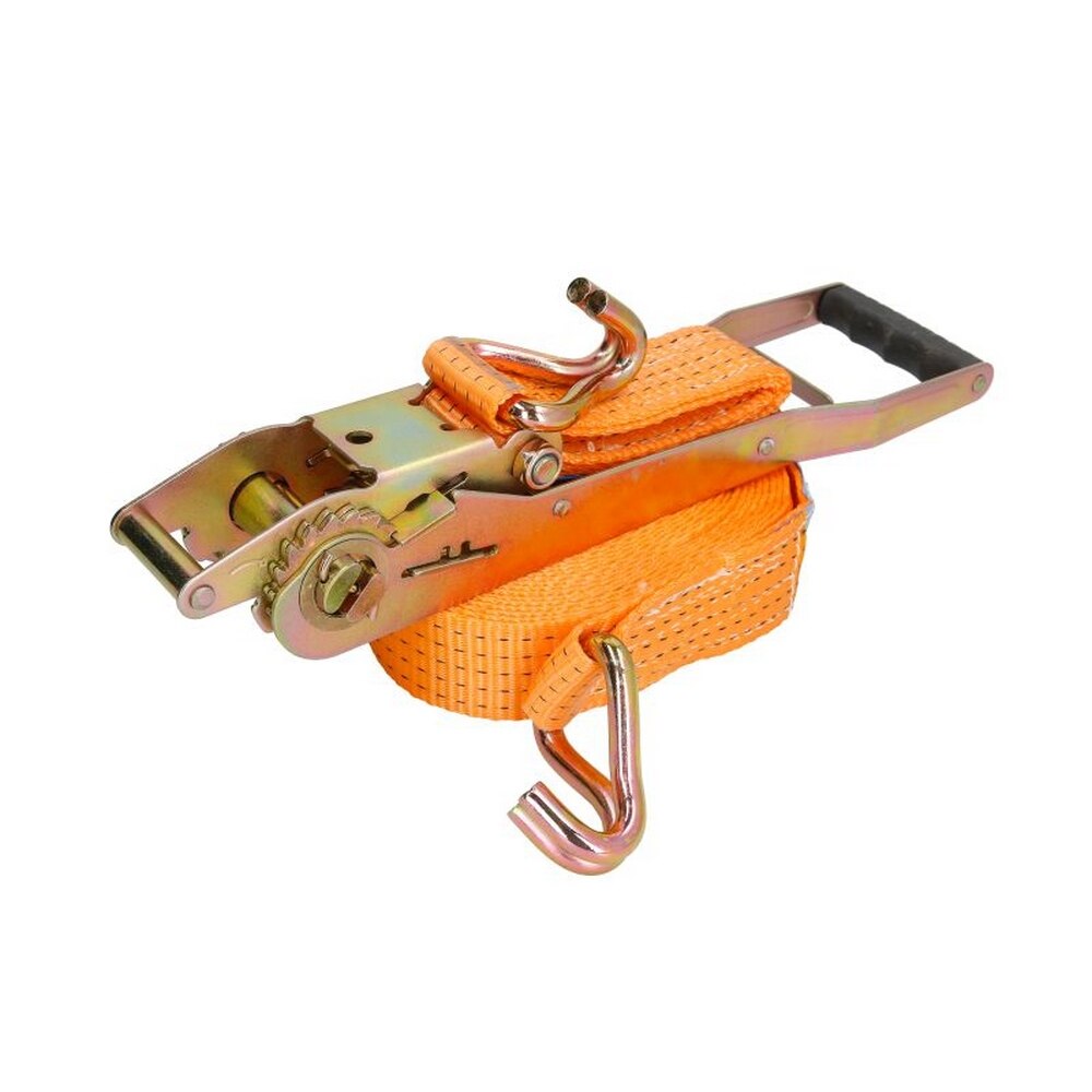 Chinga de fixare cu clichet si carlige Centrum, portocaliu, lungime 8 m ...