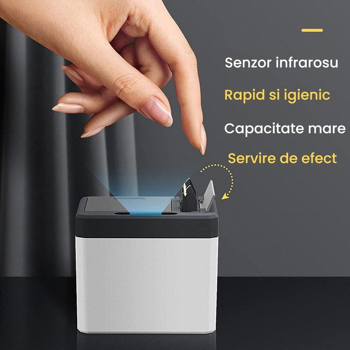 Dispenser Automat de Scobitori Messner® Dozator Inteligent cu Senzor ...