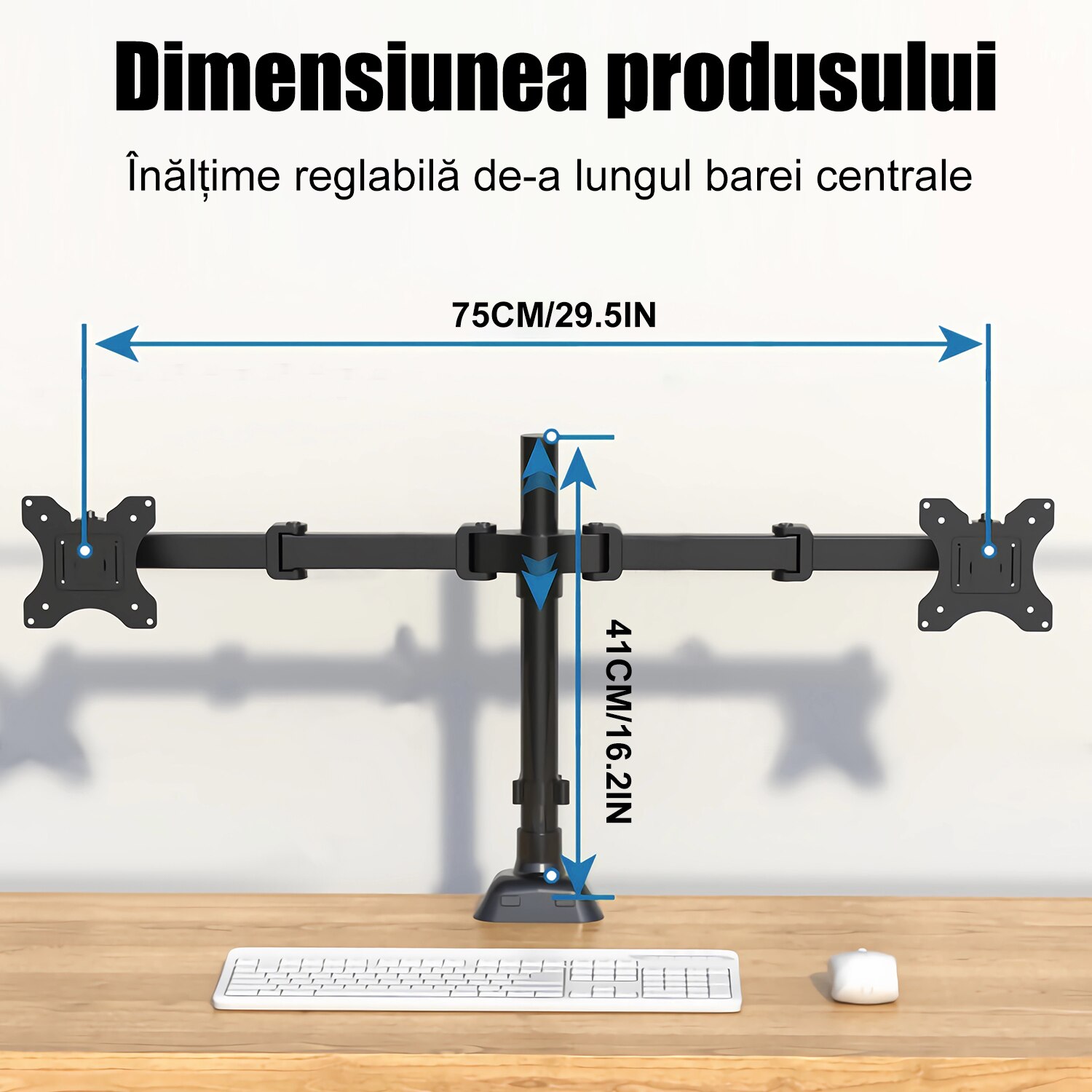 Suport pentru monitor, SDLOGAL, 2 brate pentru 17-30 inch monitoare ...