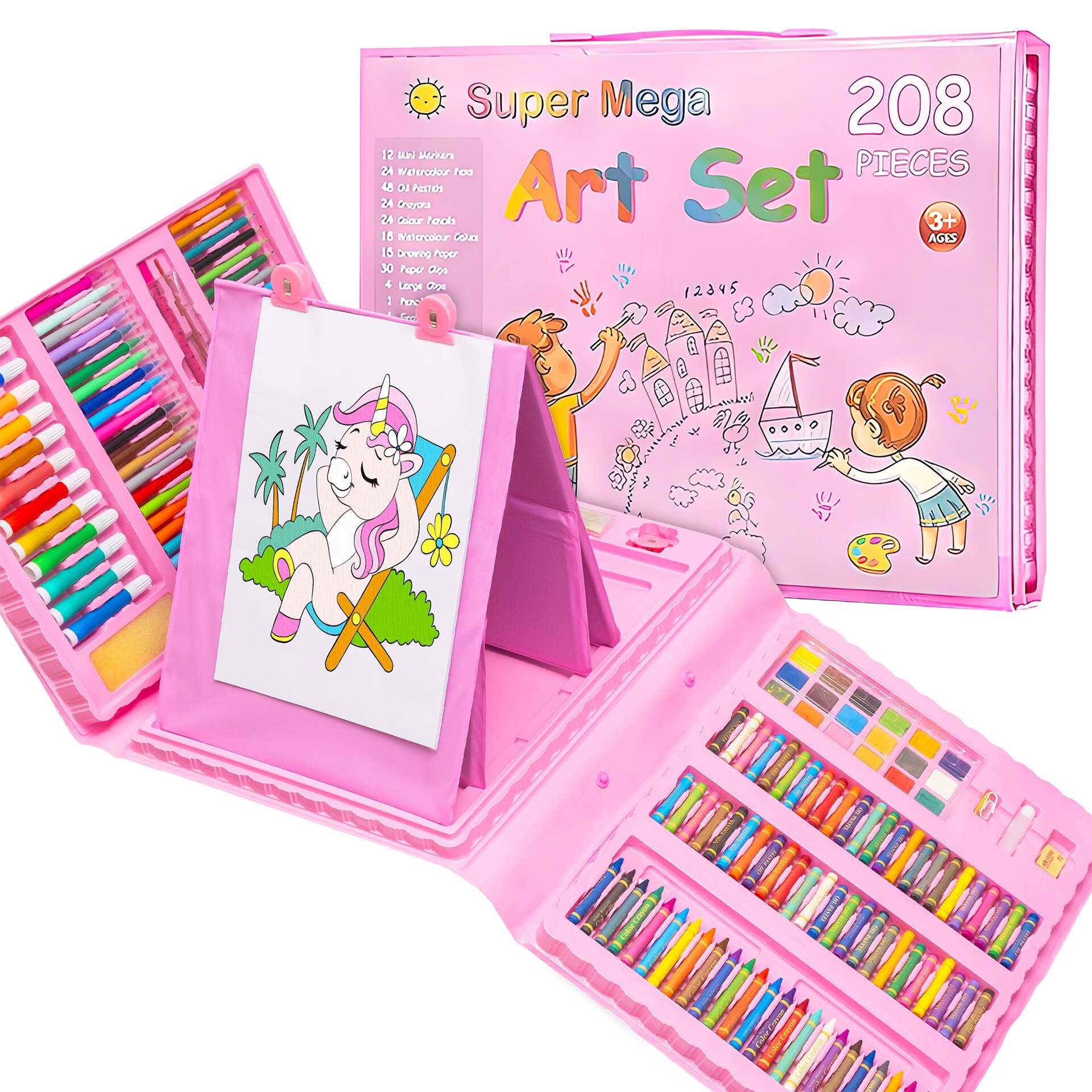 Set de pictura pentru artisti 208 piese + cutie - eMAG.ro