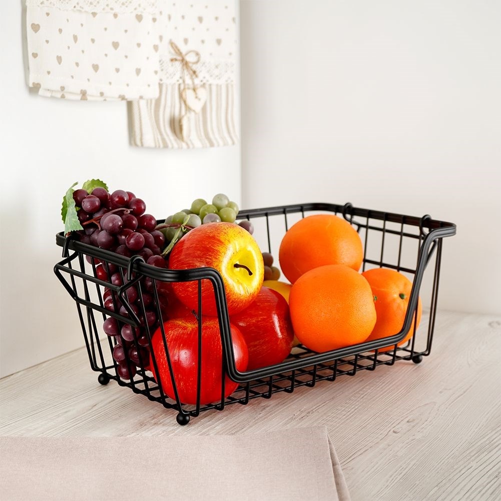 Cos pentru fructe, Vilde, pentru fructe si legume metalic negru loft ...
