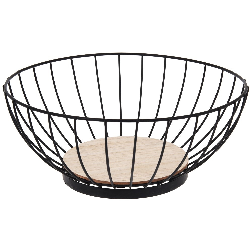 Cos pentru fructe, Vilde, cos de fructe si legume negru loft 28 cm ...