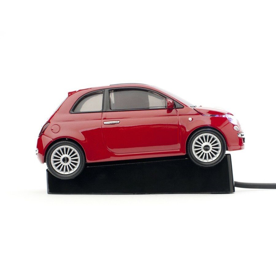 Mouse Fiat 500 wireless - rosu - eMAG.ro