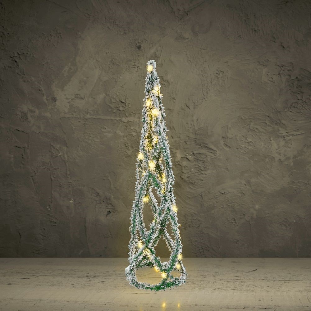 Brad de Craciun, Vilde, con luminos verde 30 LED 60 cm - eMAG.ro