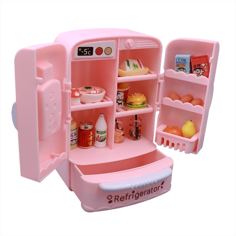 Mini frigider casa de papusi, Sunmostar, Roz - eMAG.ro