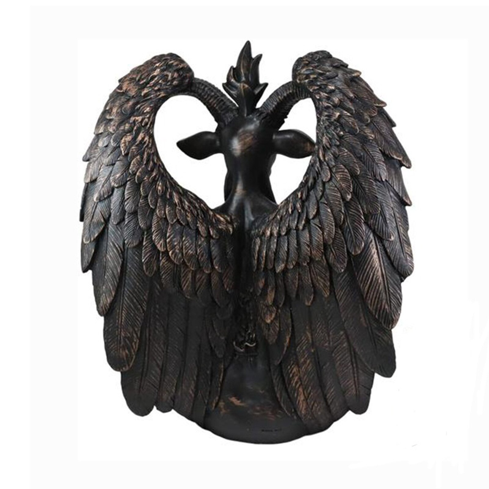 Statuie Satanica Capra Baphomet, Sunmostar, Rasina, 16x14x5 cm - eMAG.ro