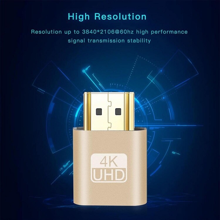 Adaptor Emulator HDMI 4k, Compatibilitate Windows/Mac OS/Linux, Plug ...