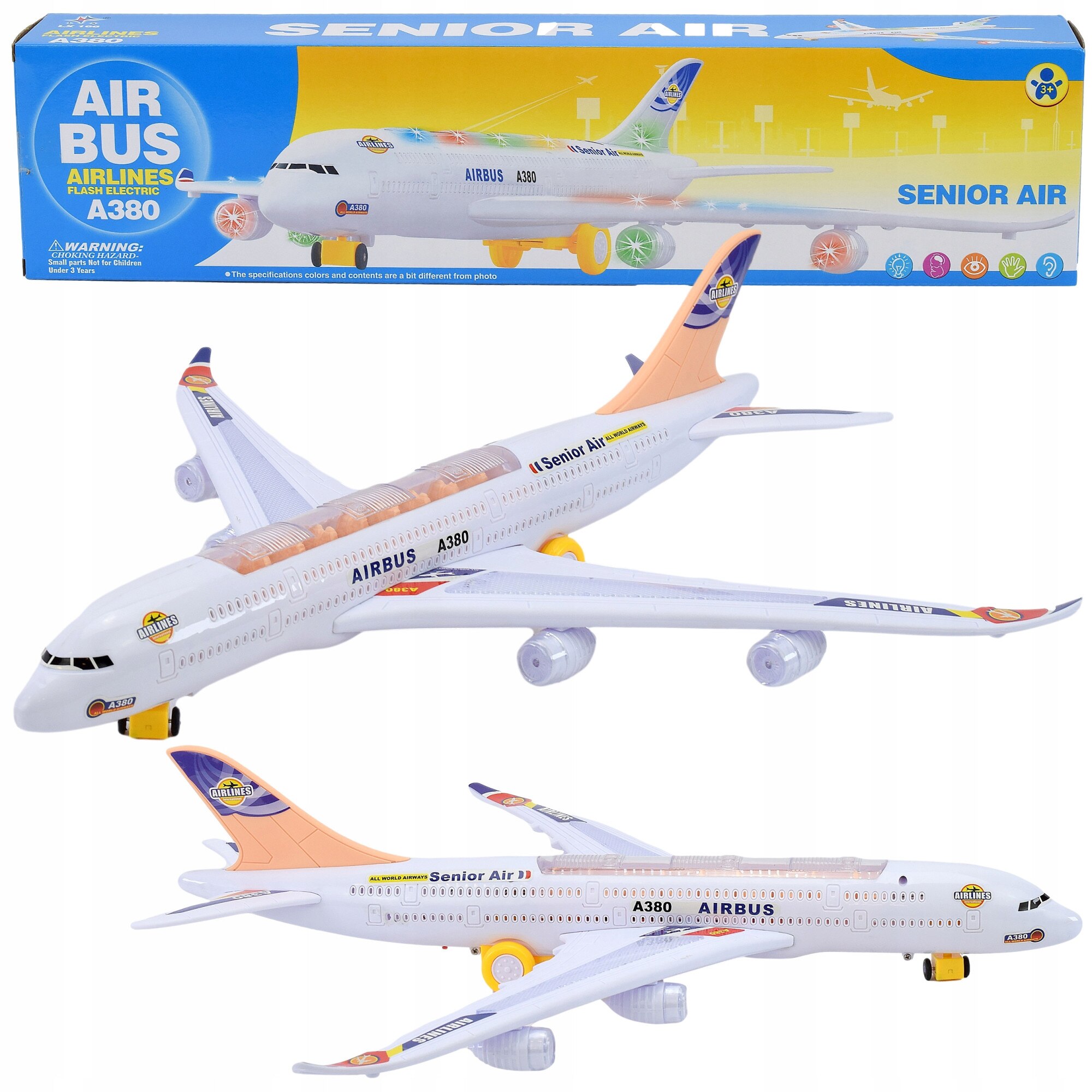 Интерактивна играчка, пластмаса, пътнически самолет, шофиране, игра ...