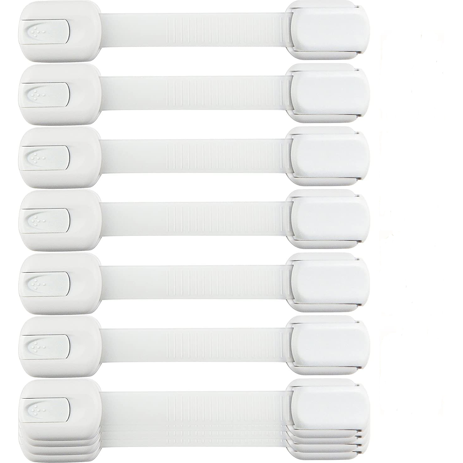 Set 10 curele de siguranta pentru copii, TPE, Alb - eMAG.ro