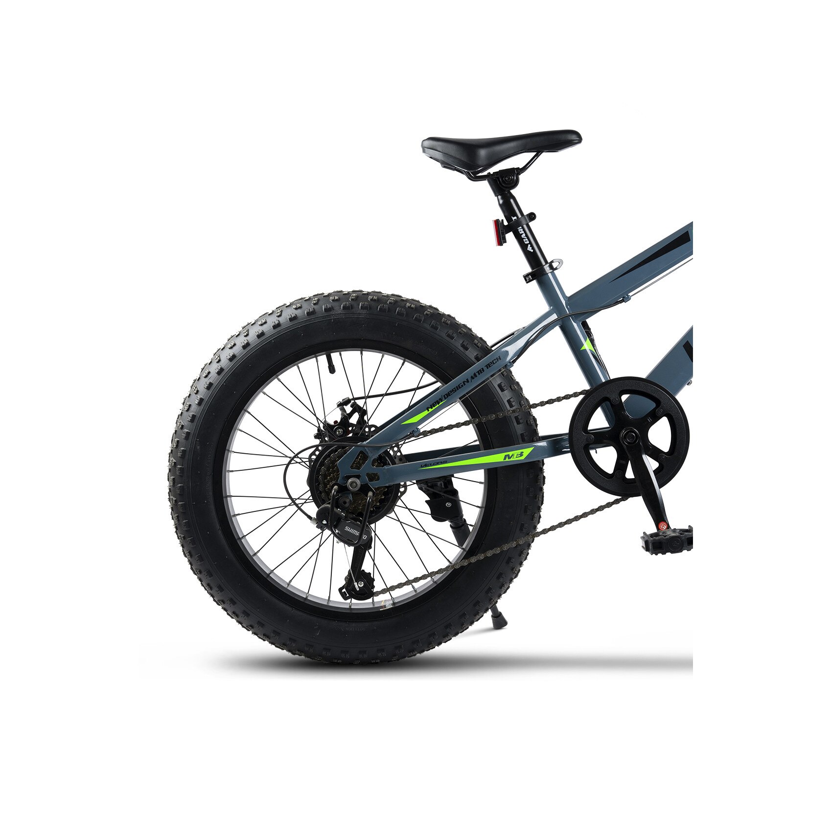 Bicicleta Fat Bike pentru copii cu Roti de 20", echipare Shimano, Frane ...