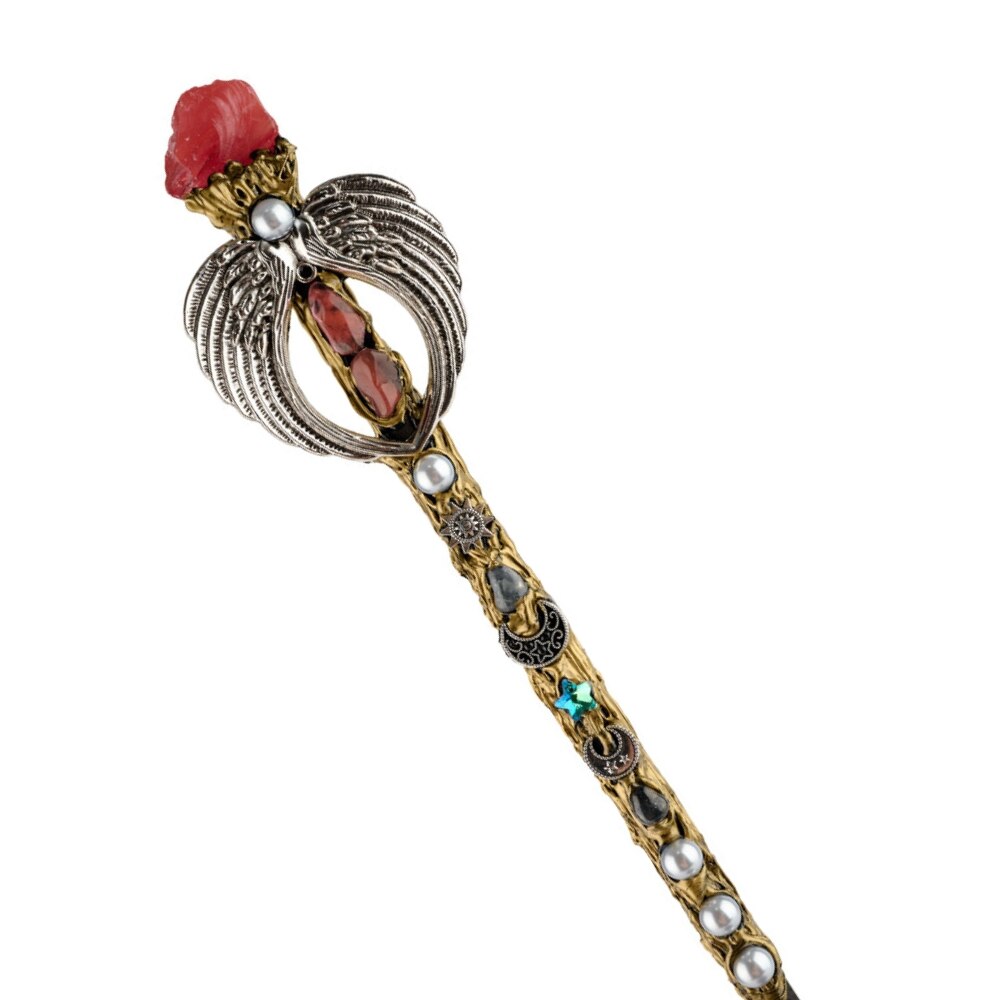 Bagheta magica "Energie si Initiativa", Cristal Cuart rosu - eMAG.ro