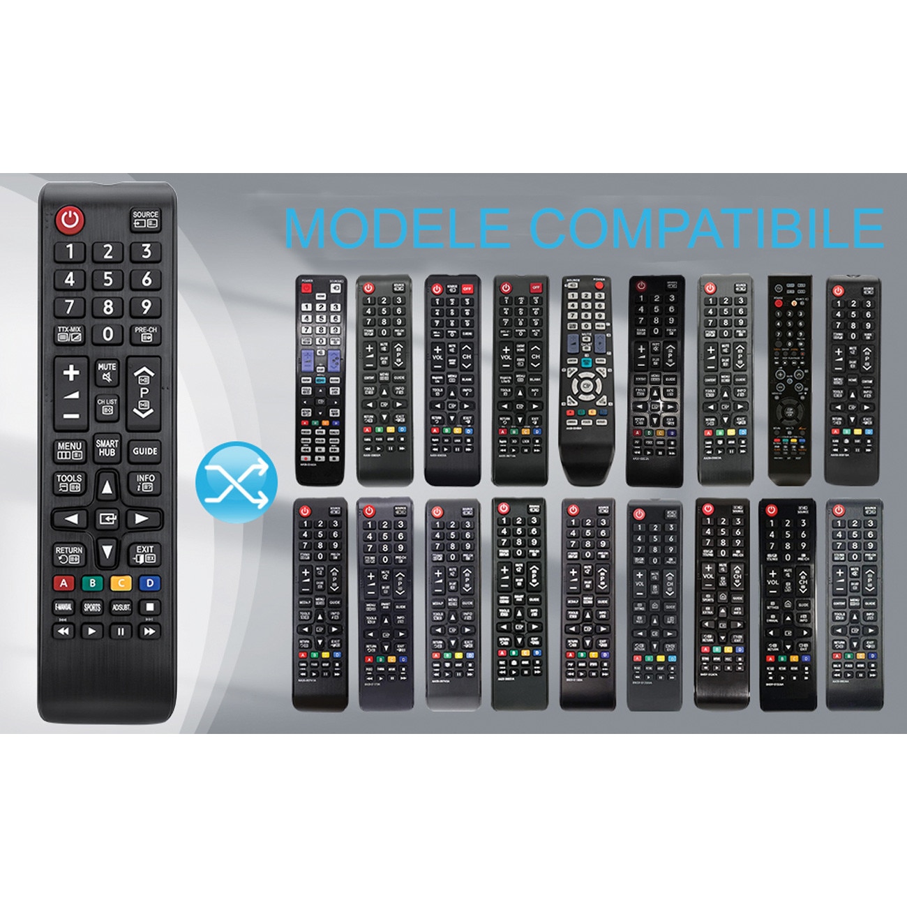 Telecomanda KNTECH, Compatibila TV Samsung, Acopera 100% gama Samsung ...