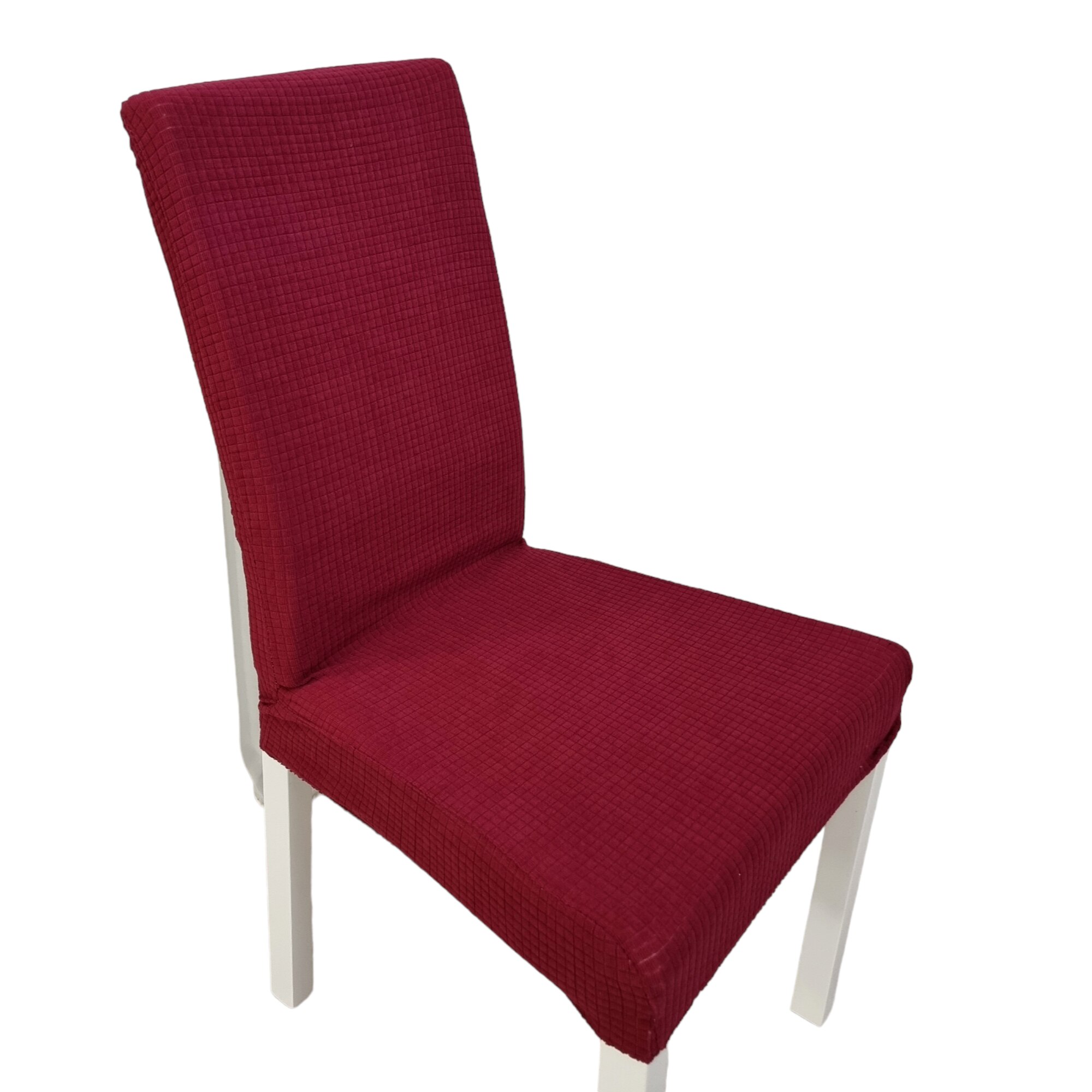 Set 6 Huse Scaun Universale Premium, Din Bumbac Embosat, Rosu, 40x40x50 ...