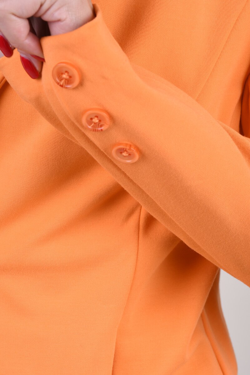 Sacou de Dama Sunday, Culoare Orange, Marimea M - eMAG.ro