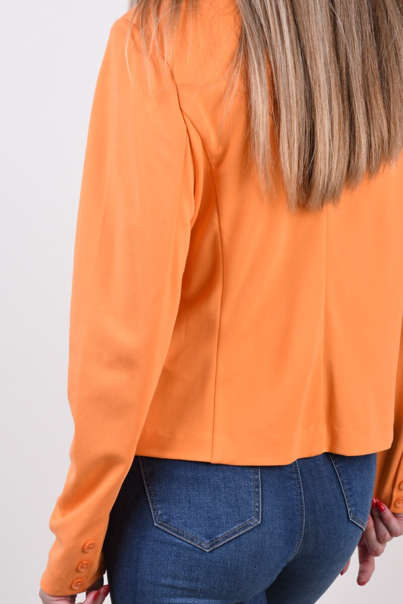 Sacou de Dama Sunday, Culoare Orange, Marimea M - eMAG.ro
