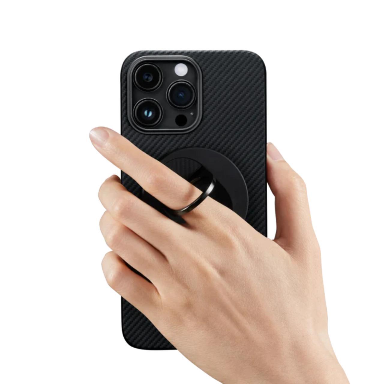 Inel Magnetic Pitaka pentru telefon MagEZ Negru - eMAG.ro