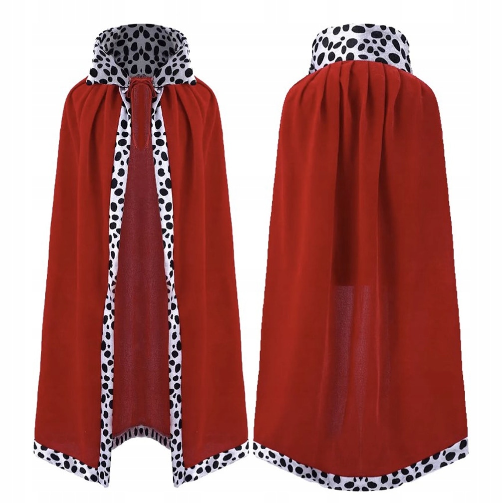 Set costum print/rege, Zola, 3 piese, pelerina, sceptrul si coroana ...