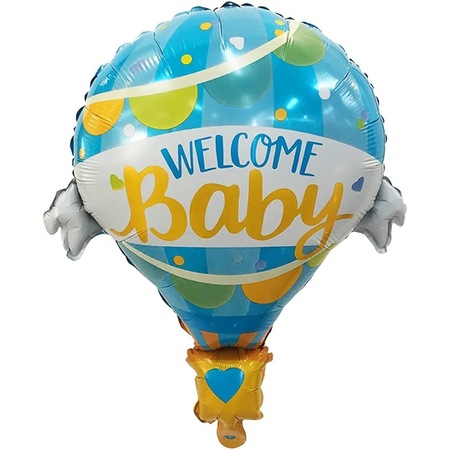 Balon folie Welcome Baby Boy, 60 cm, Party Shop - eMAG.ro