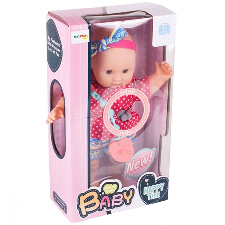 Papusa interactiva moale cu suzeta 31 cm - eMAG.ro