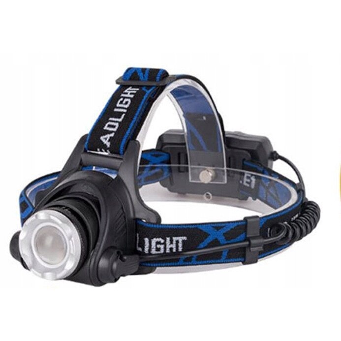 Lanterna LED pentru cap, Falcon, Plastic, IPX4, 8 moduri, 500m, Negru ...