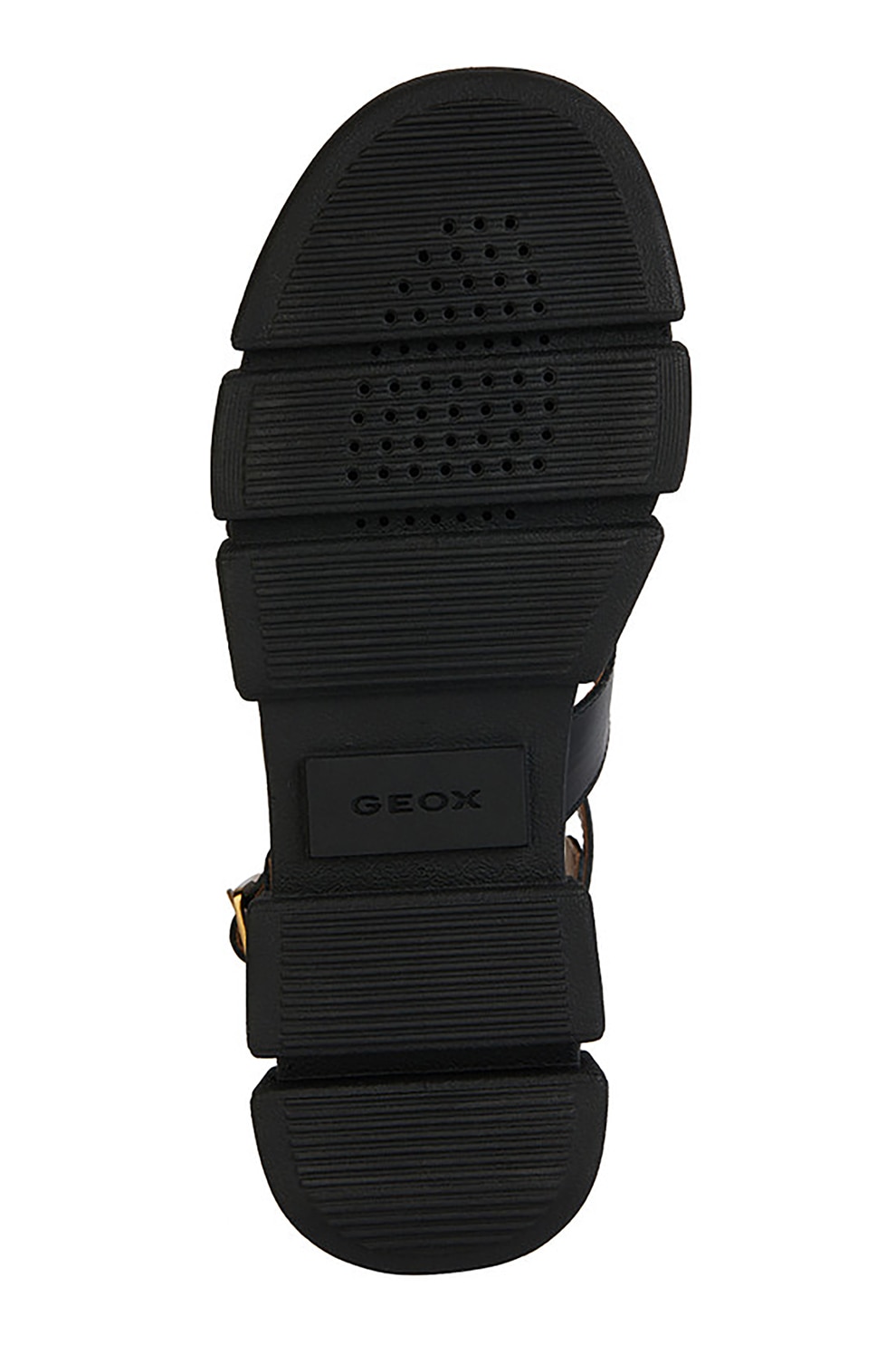 Geox, Sandale din piele, Negru, 39 - eMAG.ro