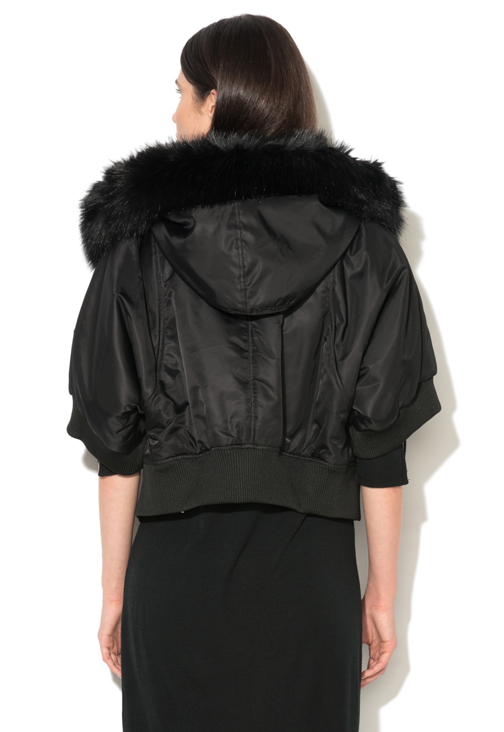 Diesel Black Gold Geaca scurta neagra cu vatelina Wokoro 40 - eMAG.ro