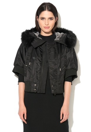 Diesel Black Gold Geaca scurta neagra cu vatelina Wokoro 40 - eMAG.ro