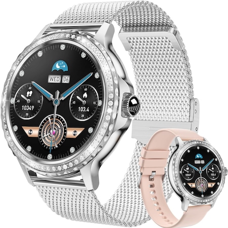 Ceas smartwatch dama Evolve-x® EvoFitt, Apeluri si mesaje bluetooth ...