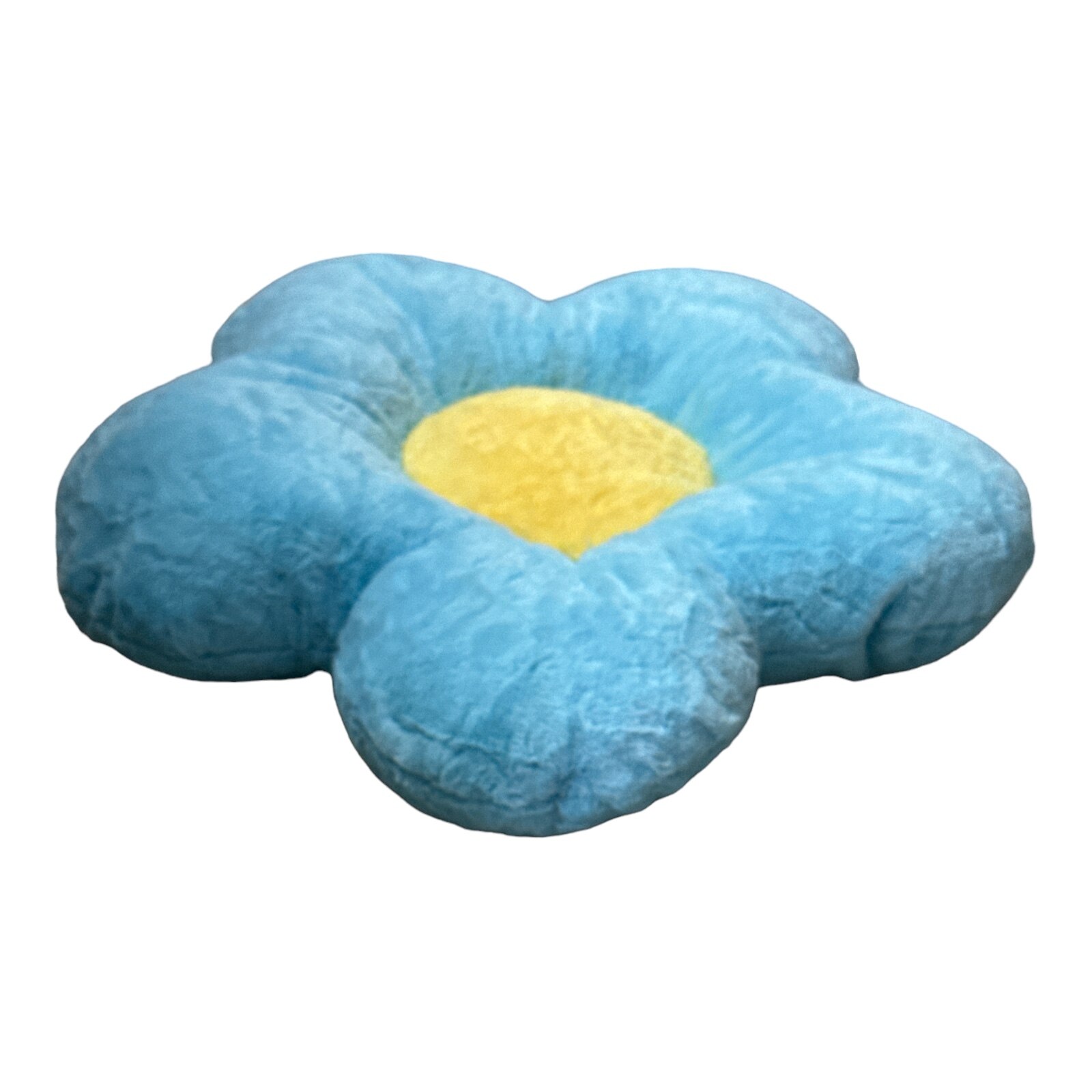 Perna decorativa de plus, model floare, bleu, 48 cm - eMAG.ro