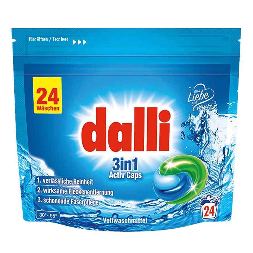 Mosószer kapszula, DALLI, 3 az 1-ben, Activ Caps, 24 db - eMAG.hu