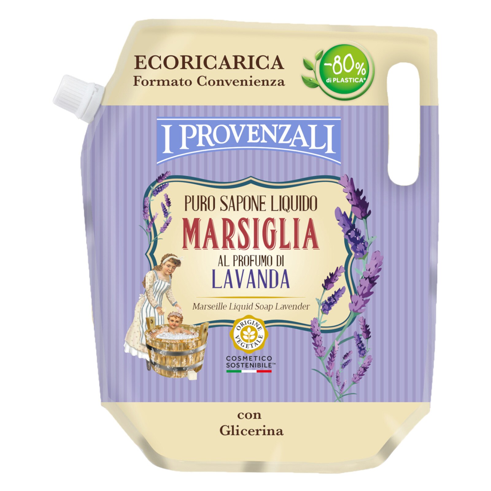 Sapun lichid, PROVENZALI, Marsilia Lavanda, 750 ml - eMAG.ro