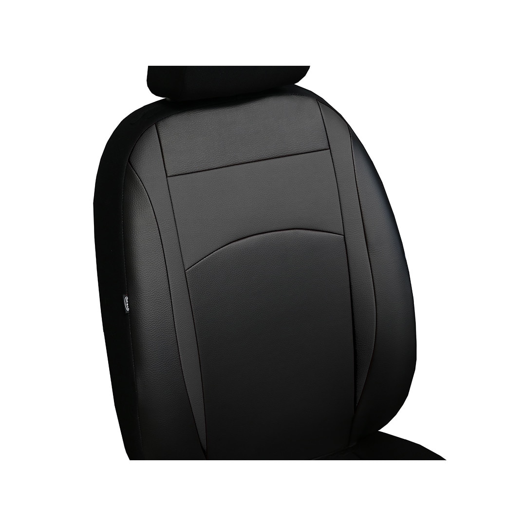 Set huse scaune auto Design Leather, Piele Ecologica, Negru, 10 piese ...