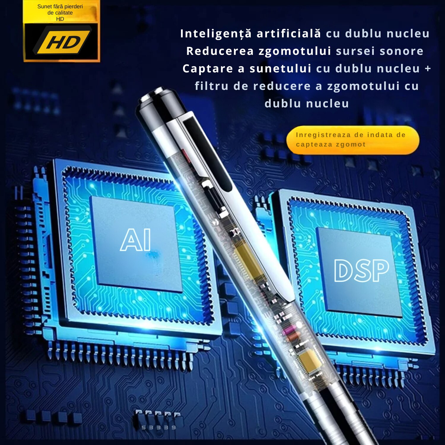 Reportofon spion integrat in pix, EJ PRODUCTS, model B12, 16gb ...