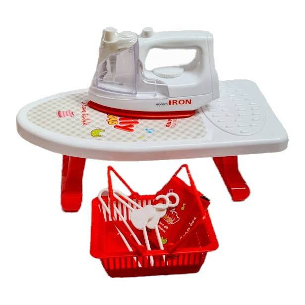 Set masa de calcat si fier de calcat de jucarie, cu sunete si lumini ...