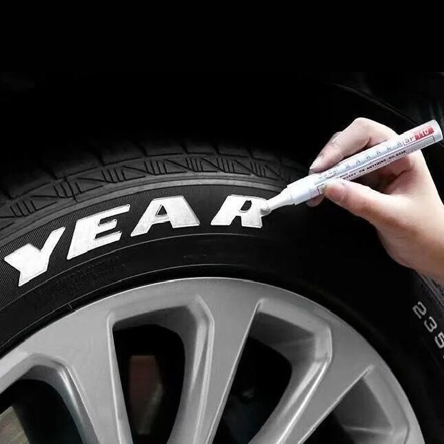 Marker Permanent pentru anvelope, rezistent la apa, culoare ALBA AVEX ...