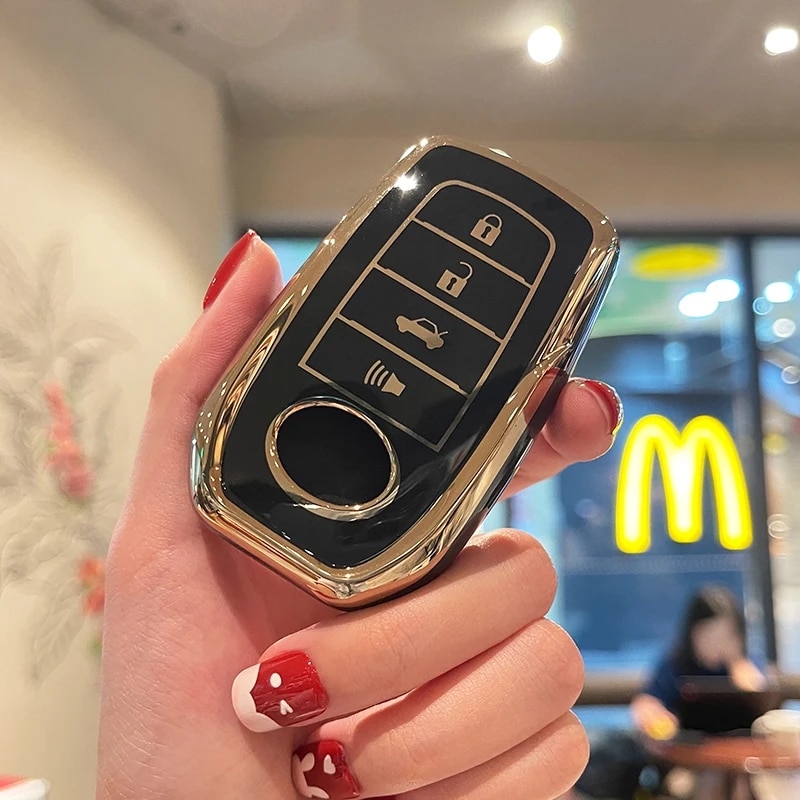 Husa de protectie Luxury Line pentru cheie auto Toyota Camry RAV4 ...