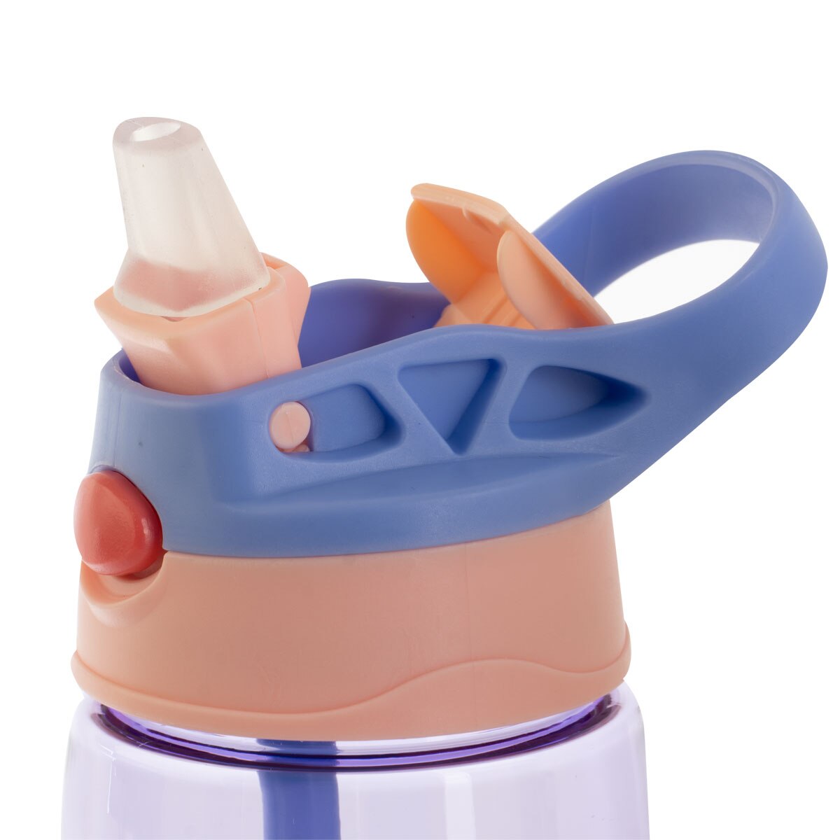 Sticla de Apa cu Pai pentru Copii - Mov - eMAG.ro